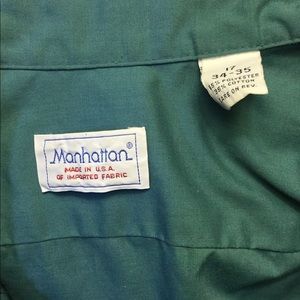 Manhattan | Shirts | Manhattan Vintage Mens Shirts Made In Usa | Poshmark